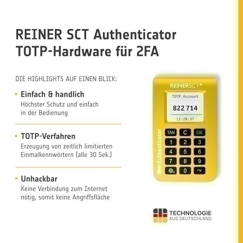 Reiner SCT Authenticator – Ihr zuverlässiger Partner für 2FA TOTP